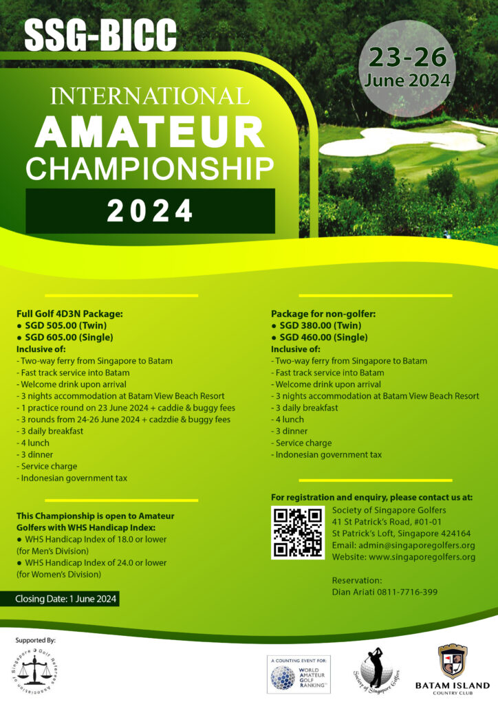 SSG-BICC International Amateur Championship 2024 - Society of Singapore ...